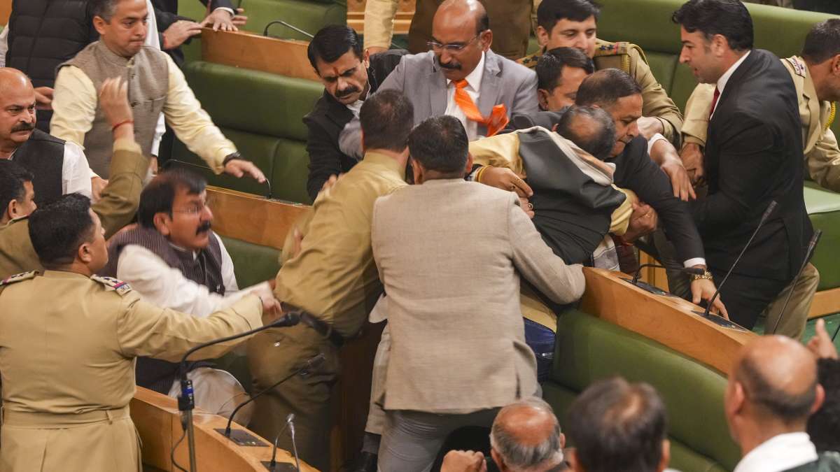 Ruckus In J&K Assembly As Engineer Rashid’s Brother Displays Article ...